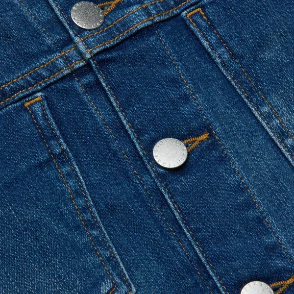 L'AGENCE Celine Slim Fit Jean Jacket - Authentique