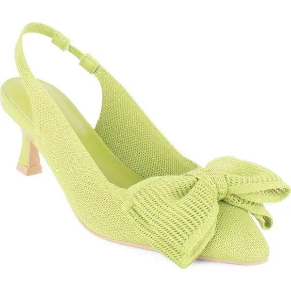 Tahari Lagos Slingback Pumps - Citron