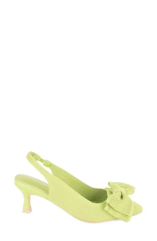 Tahari Lagos Slingback Pumps - Citron