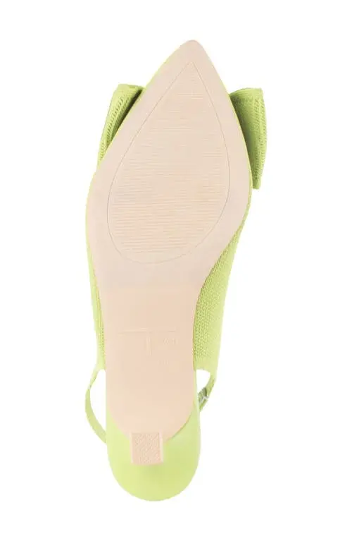 Tahari Lagos Slingback Pumps - Citron