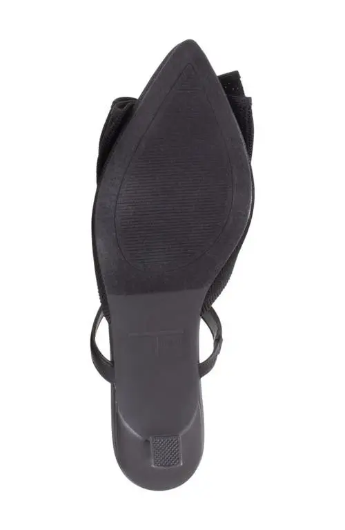 Tahari Monaco Kitten Heel Mules - Black