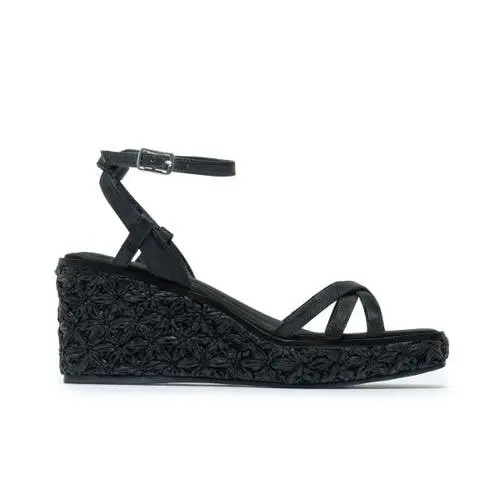 Bernardo Cario Wedge Sandal - Black
