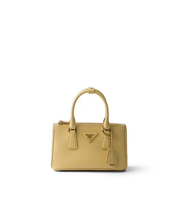 Prada Galleria Mini Saffiano Leather Bag - Vanilla