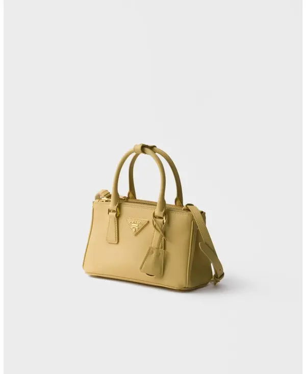 Prada Galleria Mini Saffiano Leather Bag - Vanilla