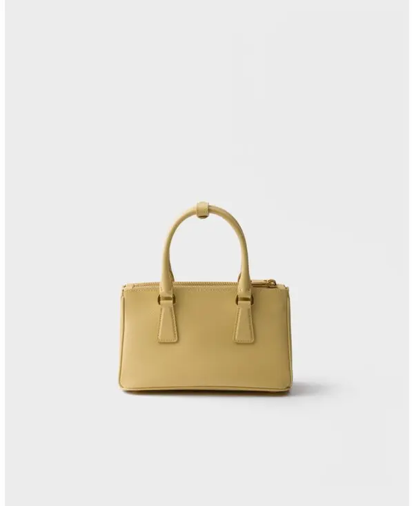 Prada Galleria Mini Saffiano Leather Bag - Vanilla