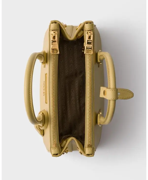Prada Galleria Mini Saffiano Leather Bag - Vanilla