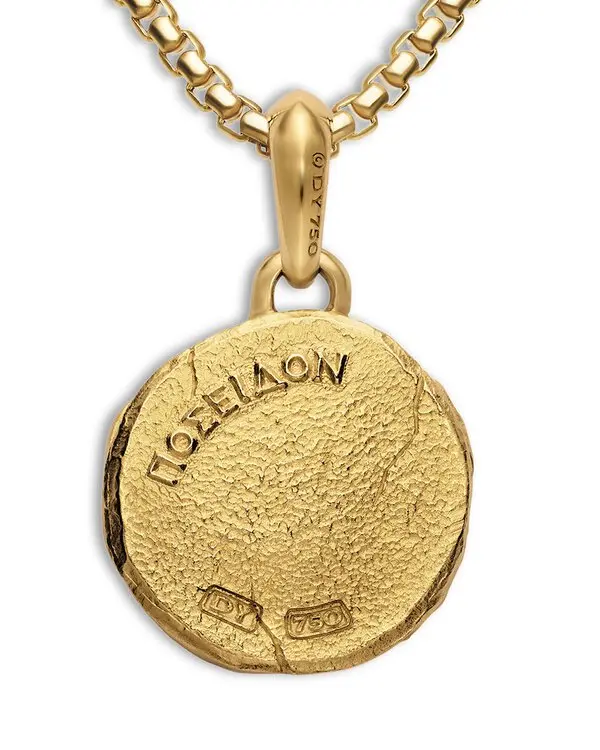 David Yurman Poseidon Amulet In 18k Yellow - Gold