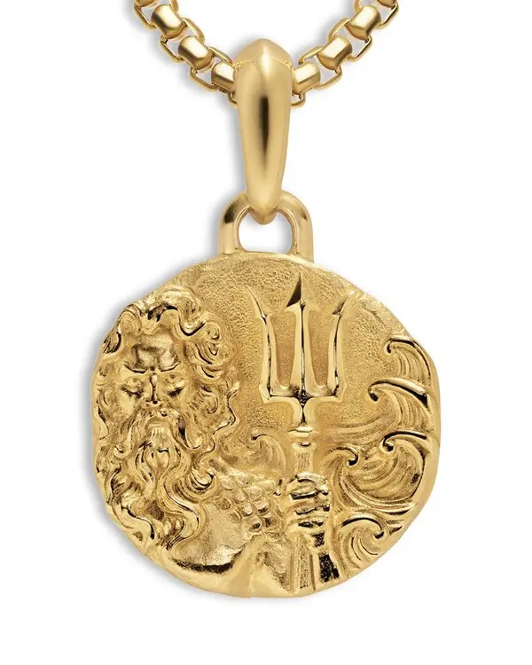 David Yurman Poseidon Amulet In 18k Yellow - Gold