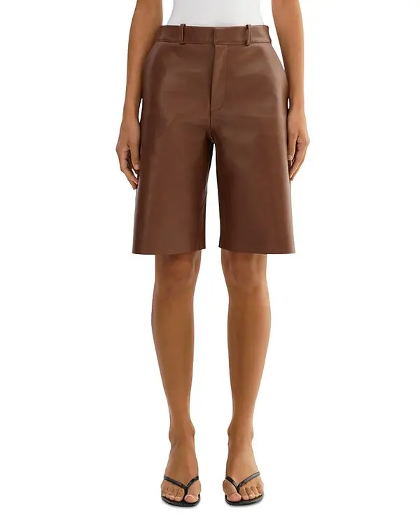 LAMARQUE Leather Bermuda Shorts