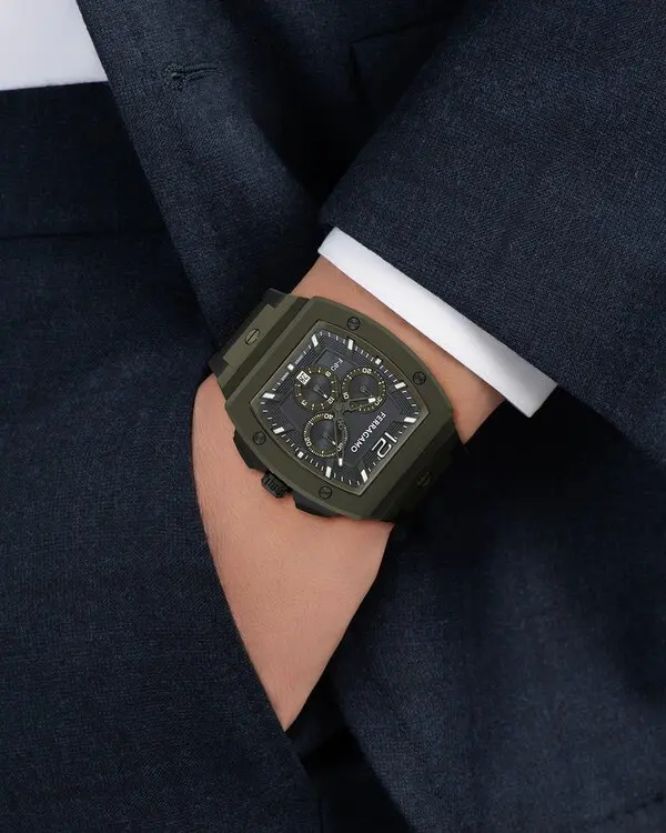 FERRAGAMO F-80 Tonneau Chronograph 42mm