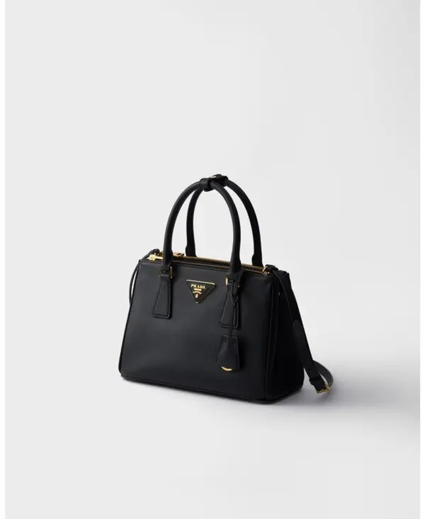 Prada Saffiano Leather Galleria Bag - Black