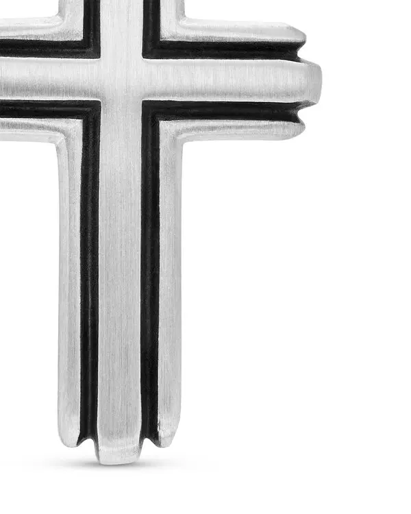 David Yurman Deco Cross Pendant - Silver