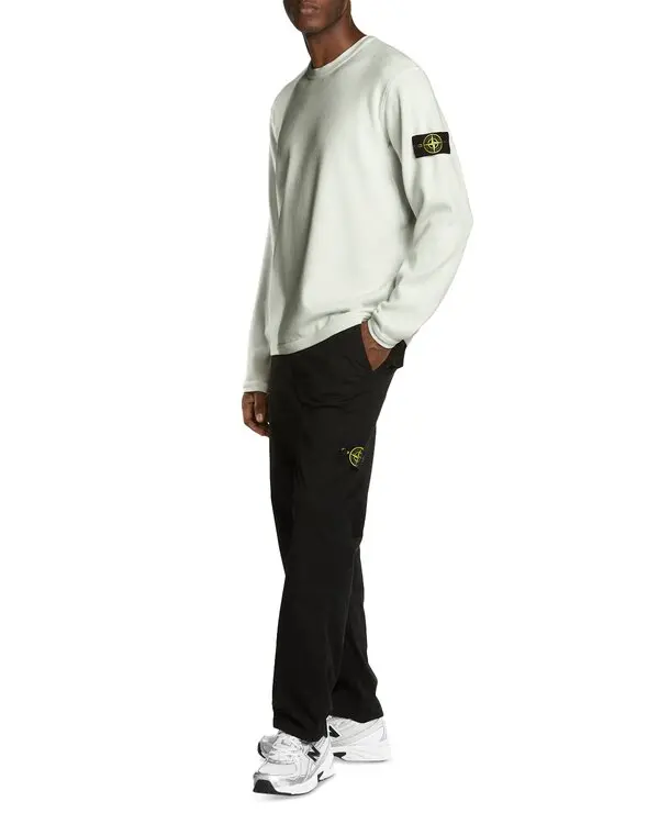 Stone Island Logo Patch Long Sleeve Sweatshirt - Sage