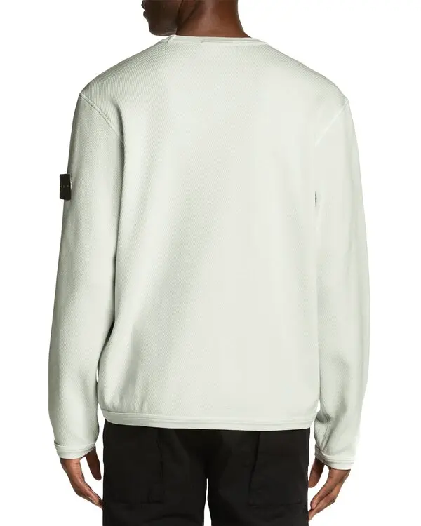 Stone Island Logo Patch Long Sleeve Sweatshirt - Sage