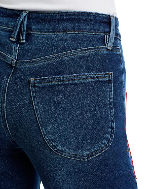 Good American Petite High Rise Palazzo Jeans - Indigo