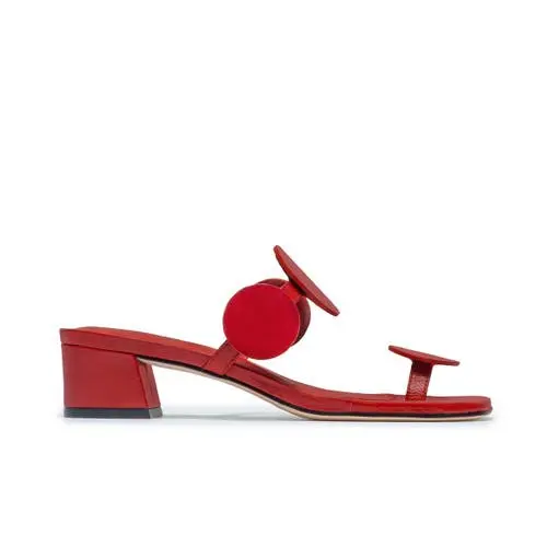 Bernardo Jupiter Moon Heeled Sandal - Red