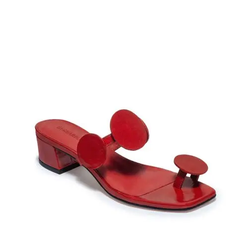 Bernardo Jupiter Moon Heeled Sandal - Red