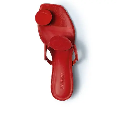 Bernardo Jupiter Moon Heeled Sandal - Red