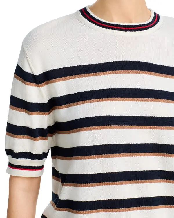 Herno Short Sleeve Tee - White/navy