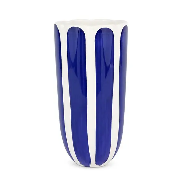 VIETRI Viva Garden Tulip Medium Cachepot - Blue