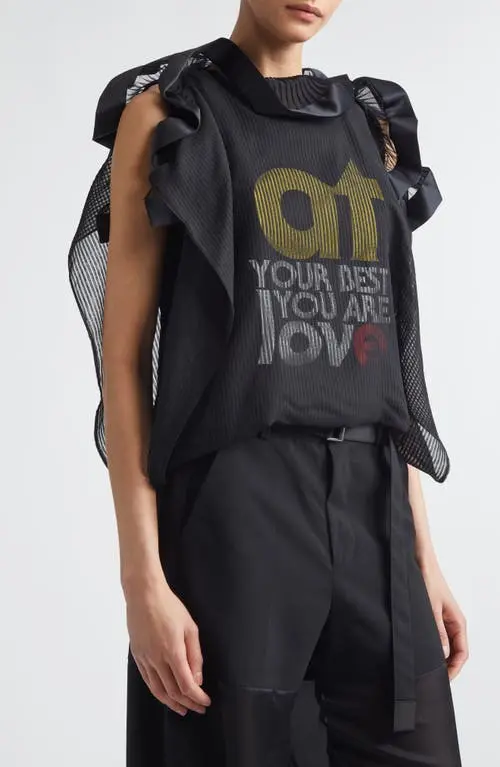 Sacai Chiffon Top