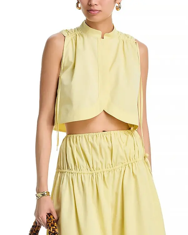 LIBEROWE Maya Cropped Shirt - Yellow
