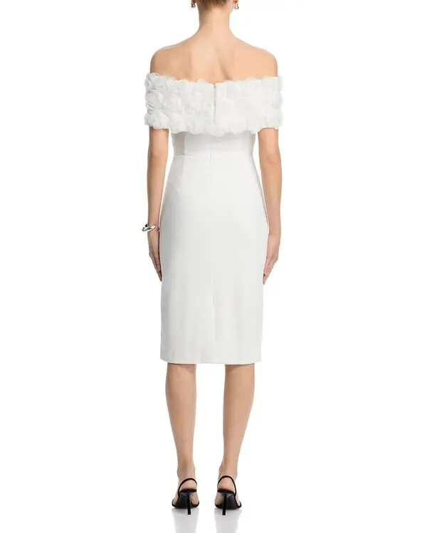 Eliza J Off-the-shoulder Midi Dress
