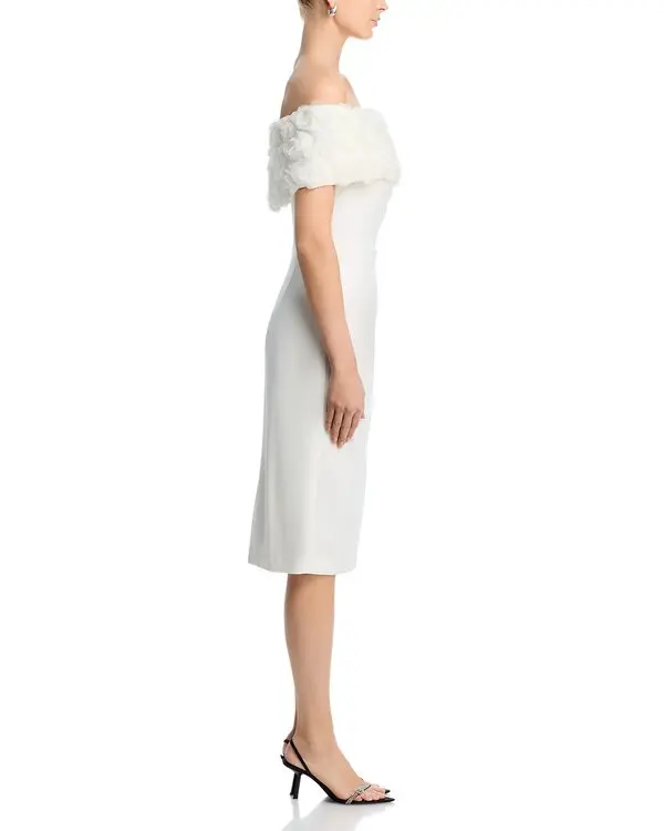 Eliza J Off-the-shoulder Midi Dress
