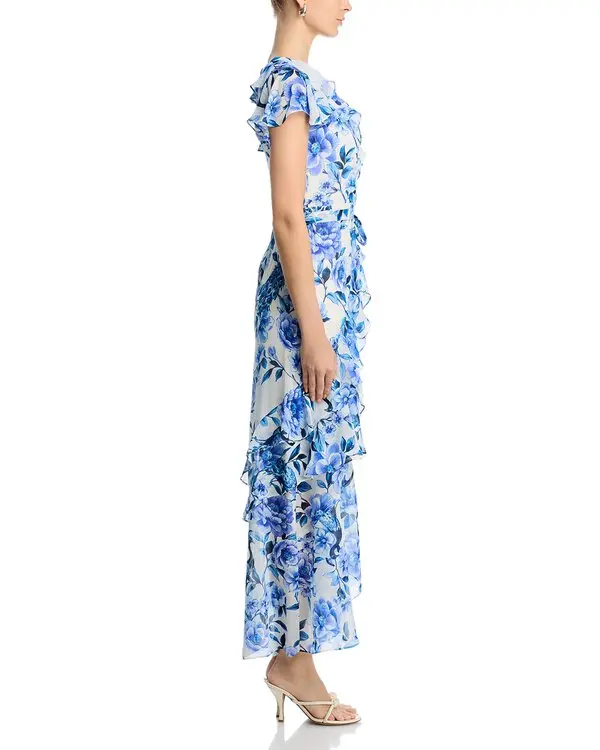 eliza j asymmetrical dress Eliza J Off-the-Shoulder Evening Dress EJ2M0055 main image 0
