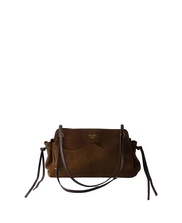 Prada Large Suede Tote Bag