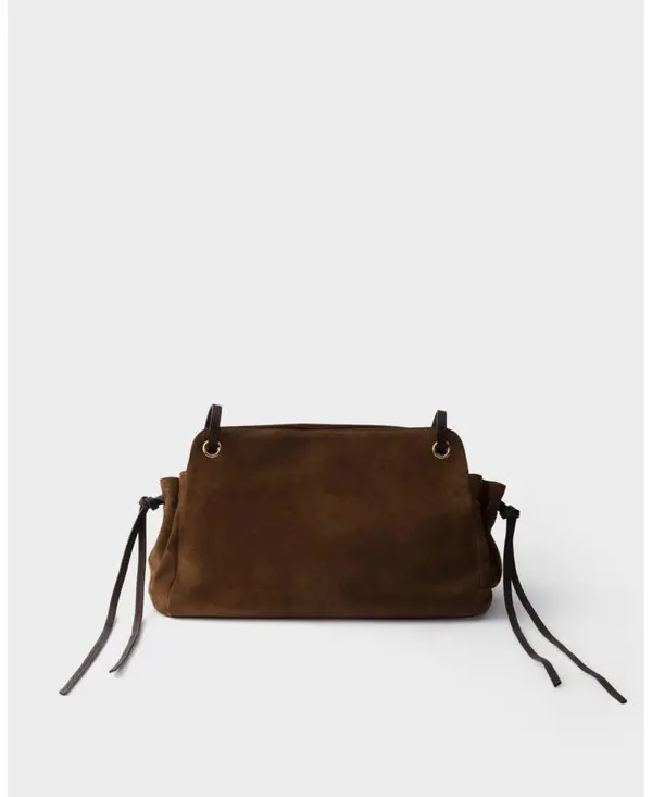 Prada Large Suede Tote Bag