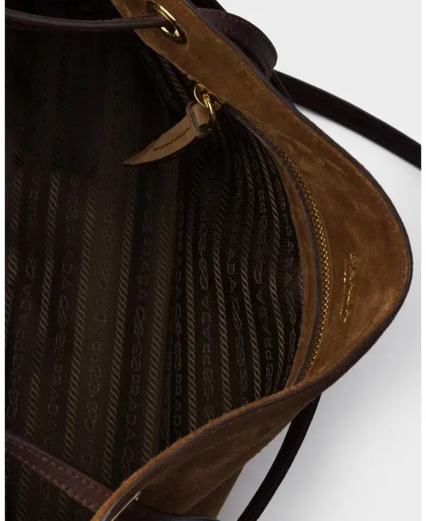 Prada Large Suede Tote Bag