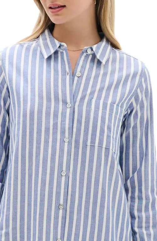 HATLEY Julia Stripe Shirtdress - Blue