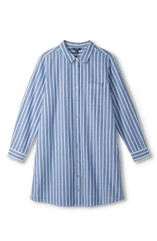 HATLEY Julia Stripe Shirtdress - Blue