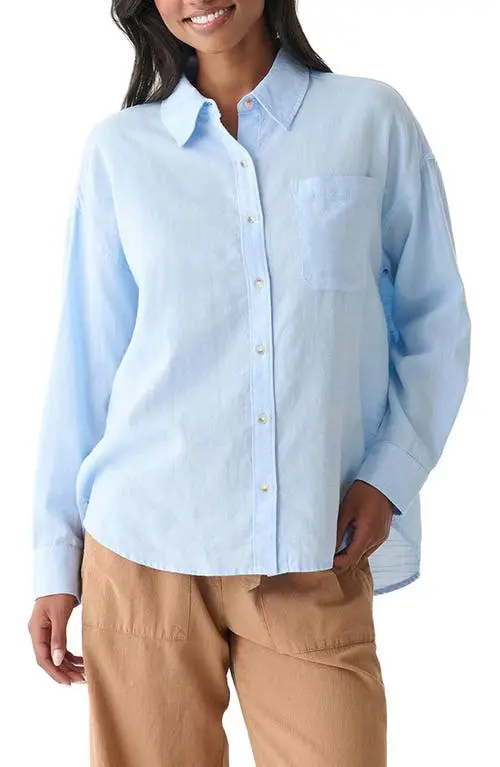HATLEY Cotton Button-up Shirt - Chambray