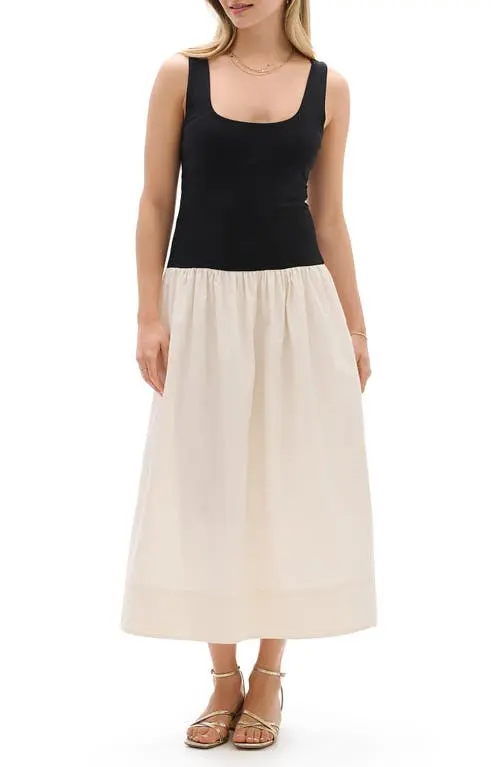HATLEY Colorblock Midi Sundress