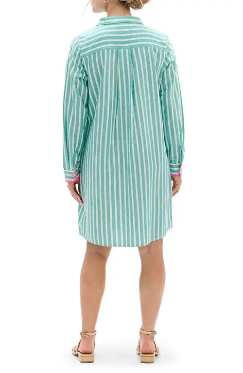 HATLEY Cotton Stripe Shirt Dress - Arcadia