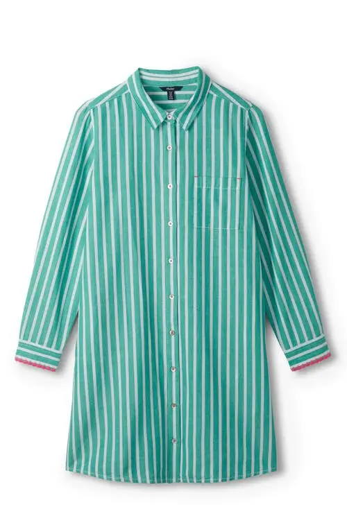 HATLEY Cotton Stripe Shirt Dress - Arcadia