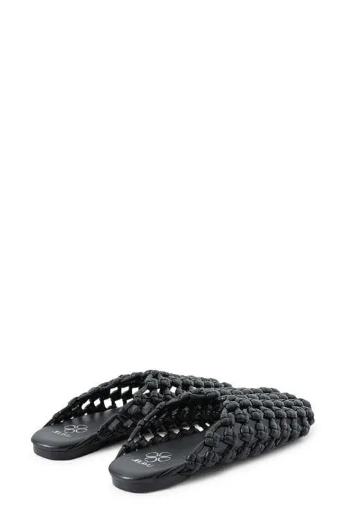 JELAVU Giselle Woven Mule - Black