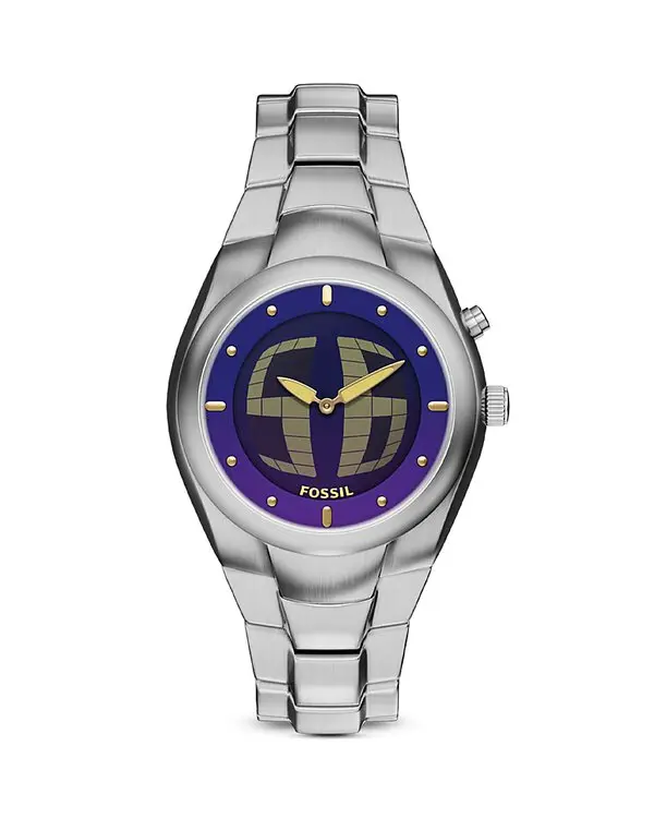 Fossil Archival Big Tic Watch - Silver/black