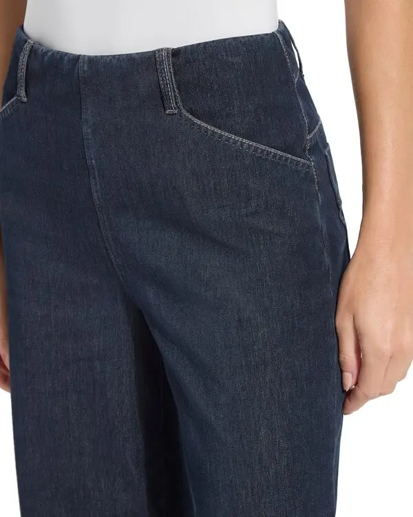 Lyssé Samara High-rise Cuffed Wide-leg Jeans