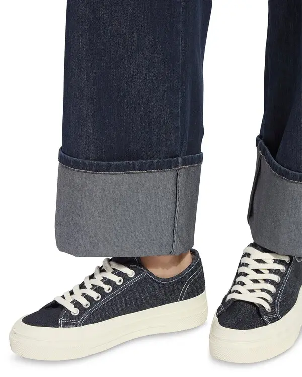 Lyssé Samara High-rise Cuffed Wide-leg Jeans