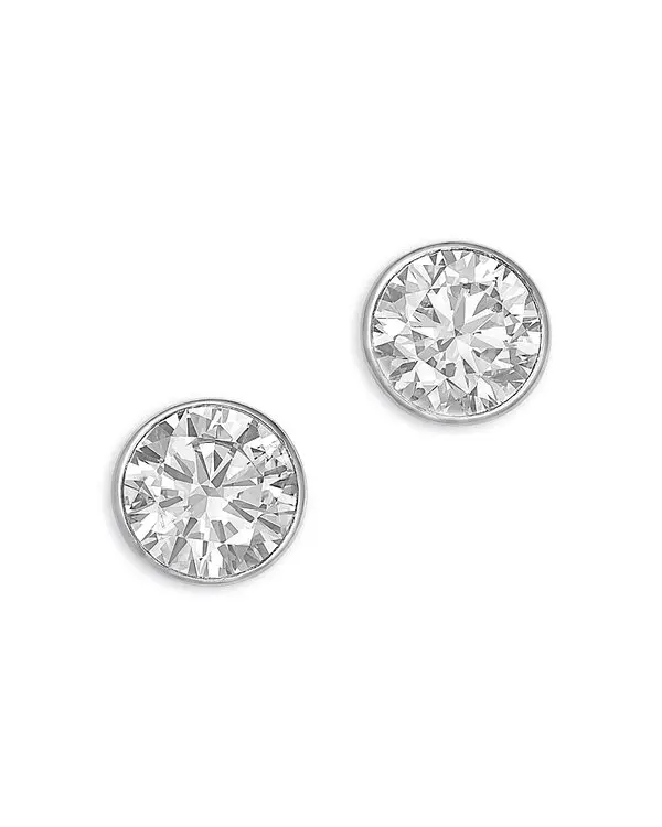 Bloomingdale'S 14k 2.0 Tcw Lab Grown Diamond Stud Earrings - White Gold