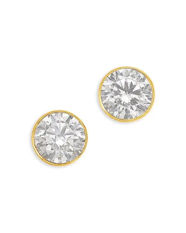 Bloomingdale'S 14k 4.0 Tcw Lab Grown Diamond Stud Earrings - Gold