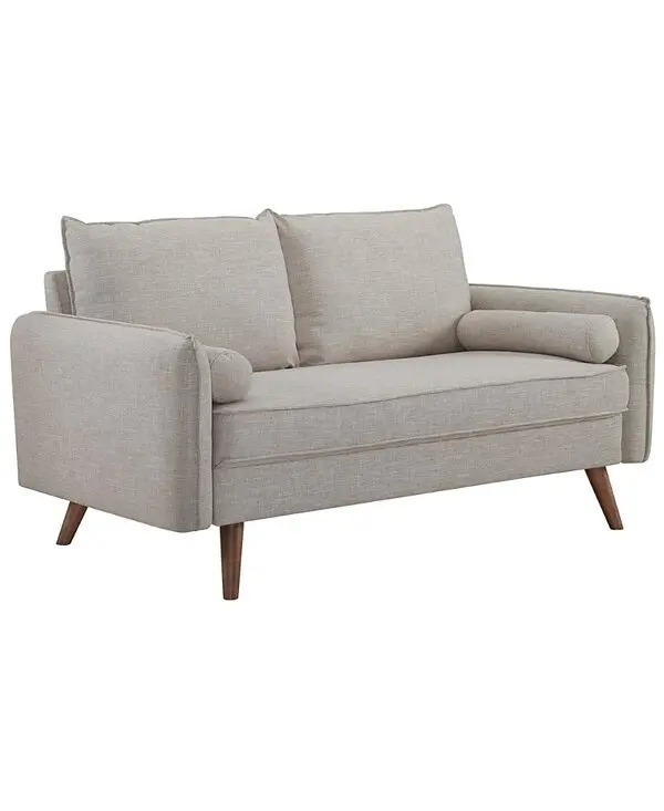 MODWAY Revive Upholstered Fabric Loveseat - Beige