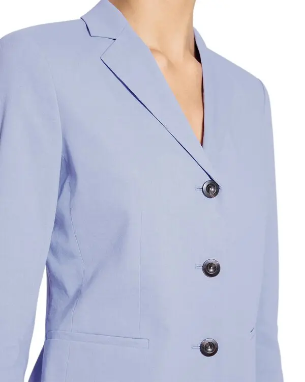 Theory Shrunken Linen Blend Jacket - Lavender Glow
