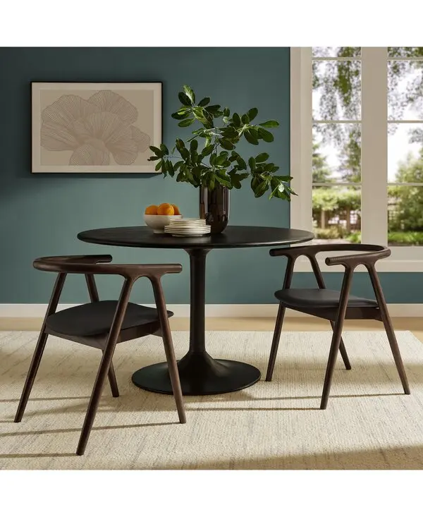 MODWAY Henry Wood Dining Chair - Black