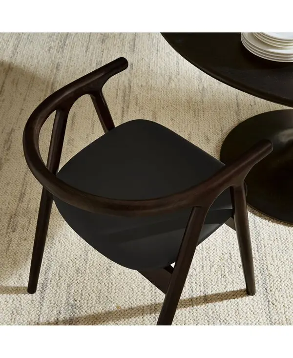 MODWAY Henry Wood Dining Chair - Black