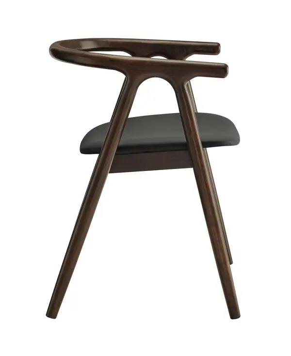 MODWAY Henry Wood Dining Chair - Black