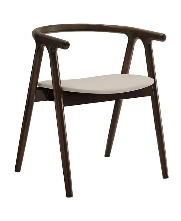 MODWAY Henry Wood Dining Chair - Stone
